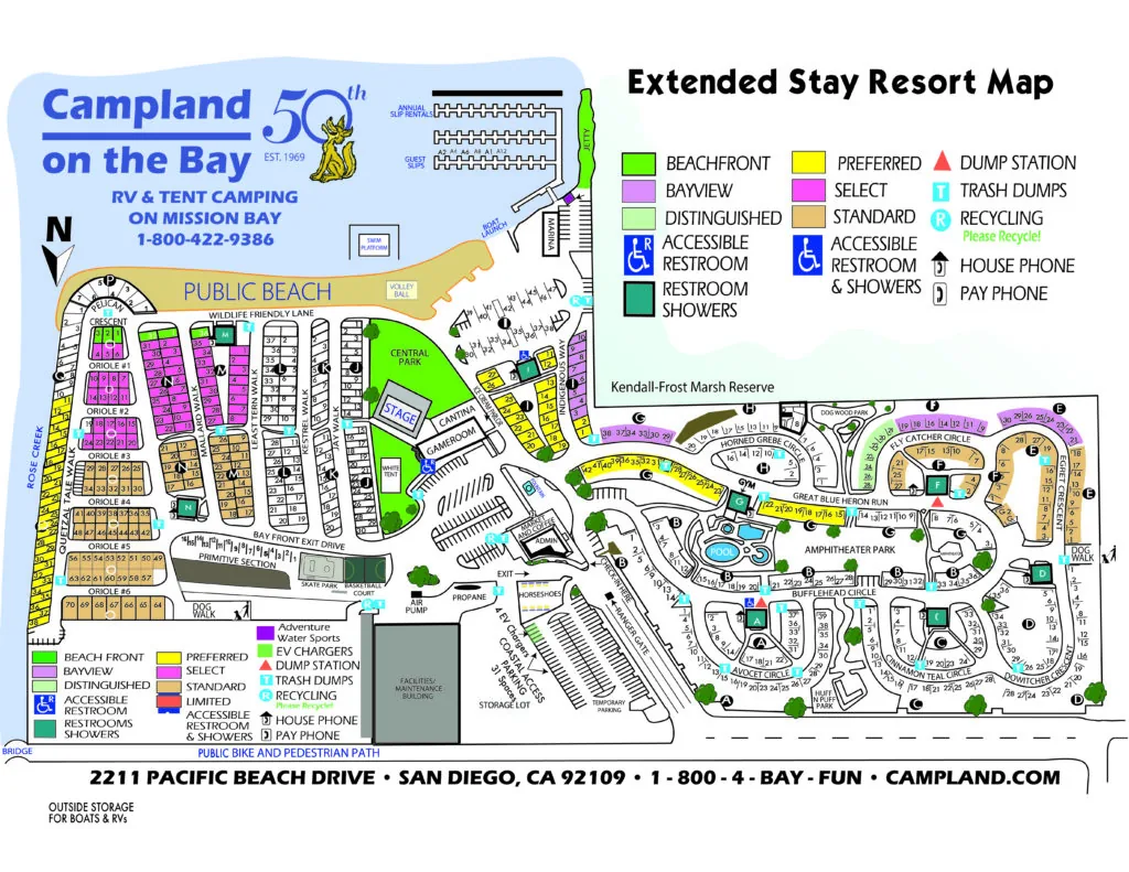 Rates - RV Camping & Parks San Diego - Campland On The Bay